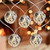 10 B/O LED Warm White Clear Round Ball Christmas Lights - 4.75' Clear ...