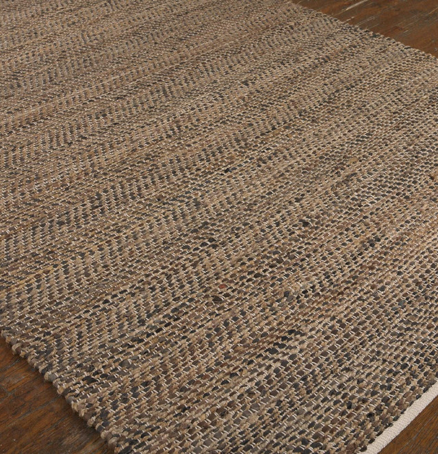9' x 12' Tobais Hand Woven Area Throw Rug - Brown | Christmas Central