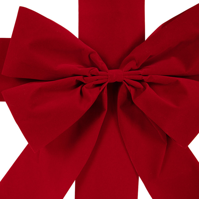 14' Classic Red Velvet Christmas Door Bow | Christmas Central