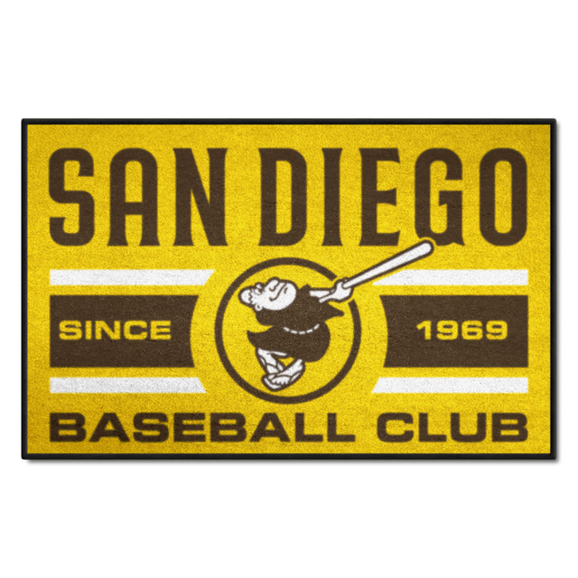 1.5' x 2.5' MLB San Diego Padres Rectangular Mat Rug | Christmas Central