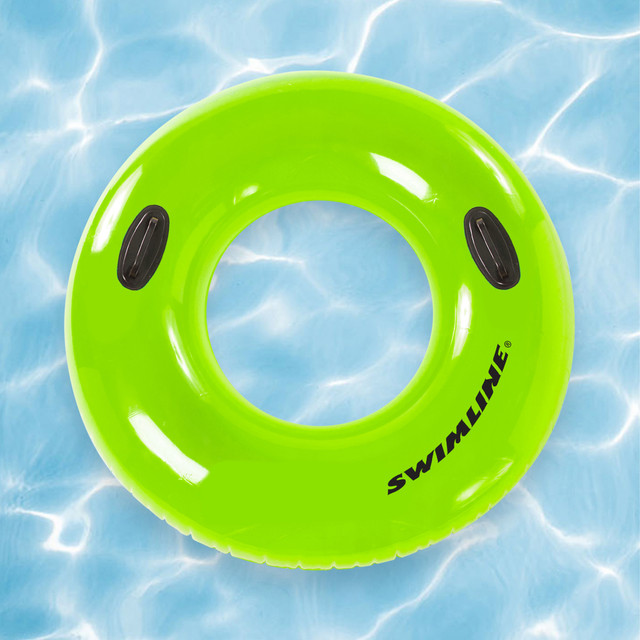 42" Green Water Sports Inflatable Swimming Pool Inner Tube Ring Float ...
