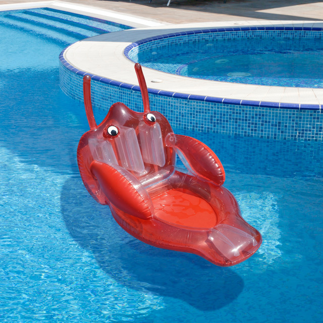 58" Inflatable Red Lobster Swimming Pool Floating Lounge Raft ...