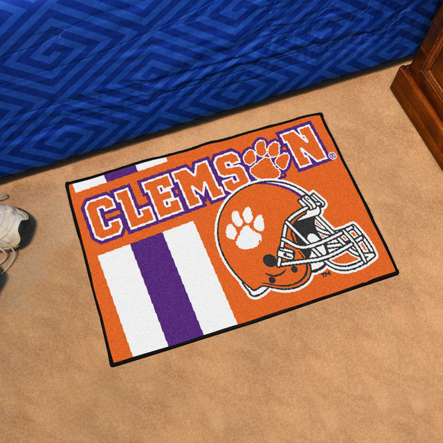NCAA Clemson University Tigers Starter Mat Rectangle Area Rug ...
