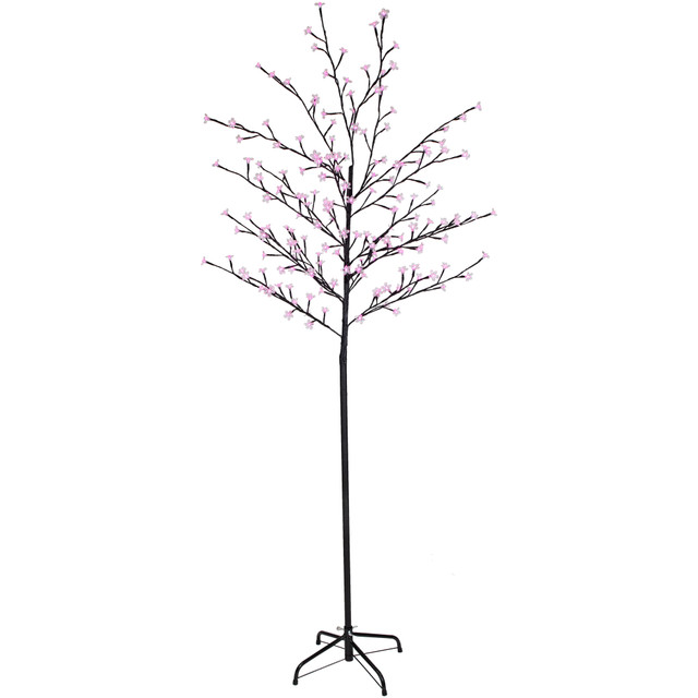 6' Pre-Lit Sakura Cherry Blossom Flower Artificial Tree - Pink LED ...