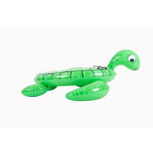 4.5' Inflatable Green Sea Turtle Pool Float with Handles | Christmas ...