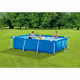 9.8ft x 6.5ft Rectangular Frame Above Ground Swimming Pool with Filter ...