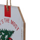 Most Wonderful Time of the Year Christmas Tag Ornament - 6" | Christmas ...