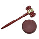 10" Wooden Gavel With 4" Round Wooden Striking Block | Christmas Central