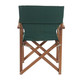 36” Green Foldable Patio Campaign Chair With A Wooden Frame | Christmas ...