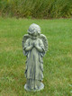 36" Decorative Standing Angel Statue - Rust | Christmas Central