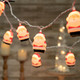 10-Count Santa Claus Christmas Light Set, 6ft Green Wire | Christmas ...