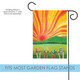 Sunset "Love" Outdoor Garden Flag 18" x 12.5" | Christmas Central