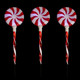 LED Lighted Peppermint Swirl Candy Outdoor Christmas Pathway Markers ...