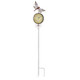 41.75" Iron Dragonfly Garden Stake Thermometer | Christmas Central