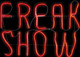 LED Neon Lighted Freak Show Halloween Wall Sign - 24" - Orange ...