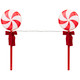 Lighted Peppermint Candy Christmas Outdoor Pathway Markers -16" - Set ...