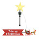 Mr. Christmas Santa's Sleigh Animated Revolving Tree Topper - 8" x 20 ...