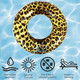 Inflatable Leopard Print Swimming Pool Inner Tube - 35" | Christmas Central