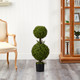 3' Potted Boxwood Double Ball Artificial Topiary Tree | Christmas Central