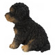 6.25" Sitting Black Baby Cavapoo Outdoor Garden Statue | Christmas Central
