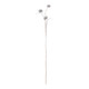 63" Whitewash Unique Freestanding Pangi Flowers Decorative Accessory ...