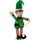 34.25" LED Lighted Elf Holding Christmas Lights Outdoor Yard Decoration ...
