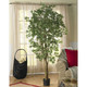 6' Artificial Japanese Maple Silk Tree with Black Pot | Christmas Central