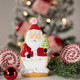 Gingerbread Santa with Tree Christmas Figurine - 7" | Christmas Central