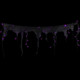 4' x 2' Pre-Lit Purple LED Halloween Gauze Drape Lights | Christmas Central