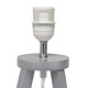 Interlocked Triangular Wooden Table Lamp with Shade - 19" - Black ...