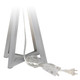 Interlocked Triangular Wooden Table Lamp with Shade - 19" - Black ...