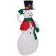 LED Lighted & Animated Tipping Hat Snowman Outdoor Christmas Figure ...