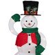 LED Lighted & Animated Tipping Hat Snowman Outdoor Christmas Figure ...