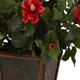 3.25' Double Hibiscus Artificial Topiary Plant in Planter | Christmas ...