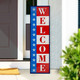 Americana "Welcome" Metal Porch Board Sign Decoration - 40" | Christmas ...