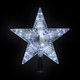 8.5" LED Lighted Clear 5 Point Star Christmas Tree Topper, White Lights ...