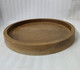 Rustic Wooden Round Serving Tray - 15.25" - Brown | Christmas Central