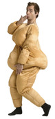 Beige Fat Suit Unisex Adult Halloween Costume - One Size | Christmas ...