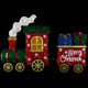 Lighted Train with Presents Outdoor Yard Decoration - 48" - Red - Warm ...