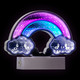 LED Lighted 3D Rainbow Infinity Mirror - 7.25" | Christmas Central