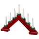 LED Lighted Christmas Candelabra Bridge - 13" - Red | Christmas Central