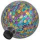 Mosaic Window Pane Outdoor Garden Gazing Ball - 10" - Multi-Color ...