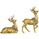 Reindeer with Wreaths Christmas Figurines - Gold - Set of 2 | Christmas ...