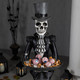 Skeleton Butler Holding Tray Halloween Figure - 4.5' | Christmas Central