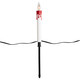 Lighted Flickering Candle Halloween Pathway Marker Lights - 4' Black ...