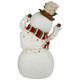 Smiling & Waving Snowman Christmas Figurine - 11.25" | Christmas Central