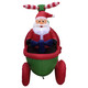 Lighted Inflatable Santa with Helicopter Outdoor Christmas Decoration ...