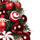 Peppermint Swirls Christmas Tabletop Potted Tree - 17" - Red & White ...