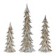 Set of 3 Silver Christmas Trees Tabletop Decor 2.25' | Christmas Central