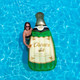 Inflatable Cheers Bubbly Champagne Pool Lounger - 86" | Christmas Central